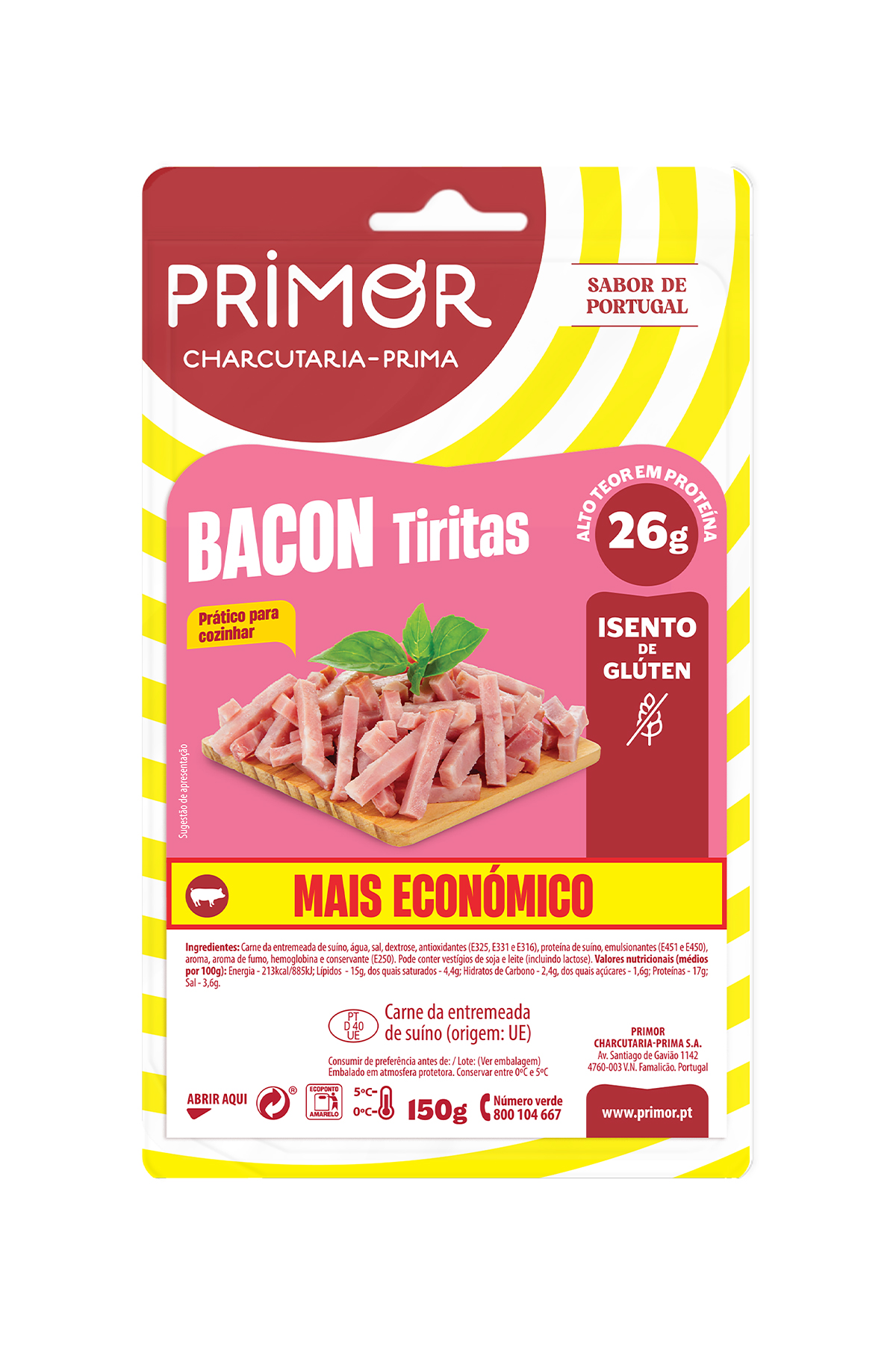 Bacon Tiritas - Primor - Charcutaria Prima